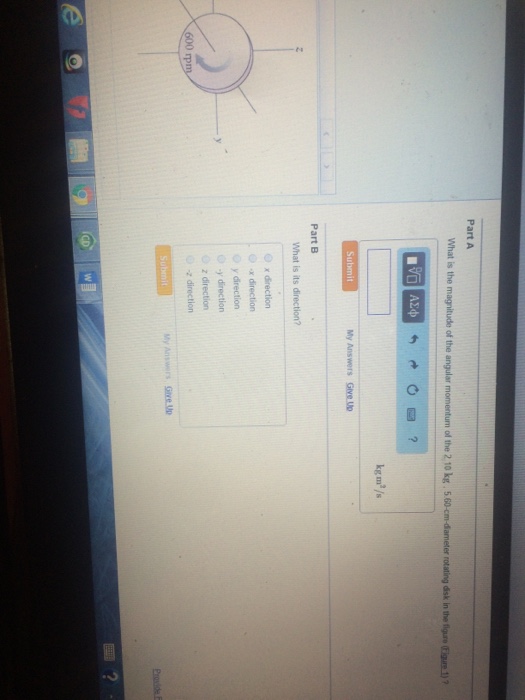 Solved What is the magnitude of the angular momentum of the | Chegg.com