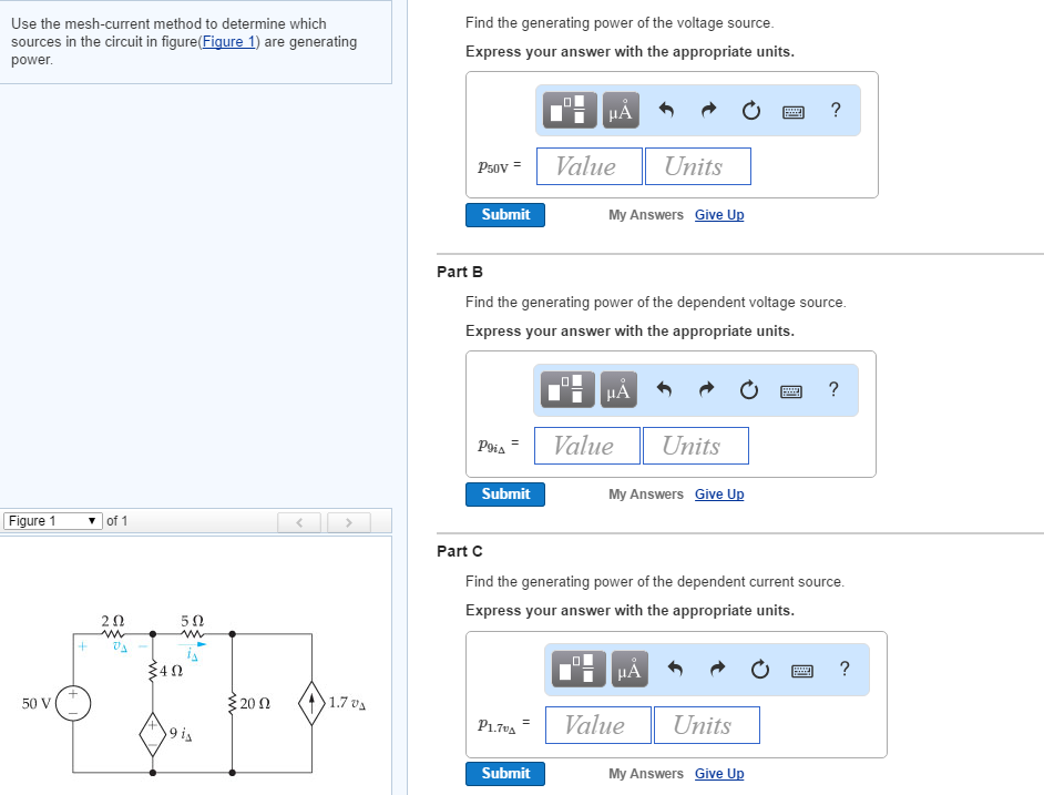 Solved Use the mesh-current method to determine which | Chegg.com