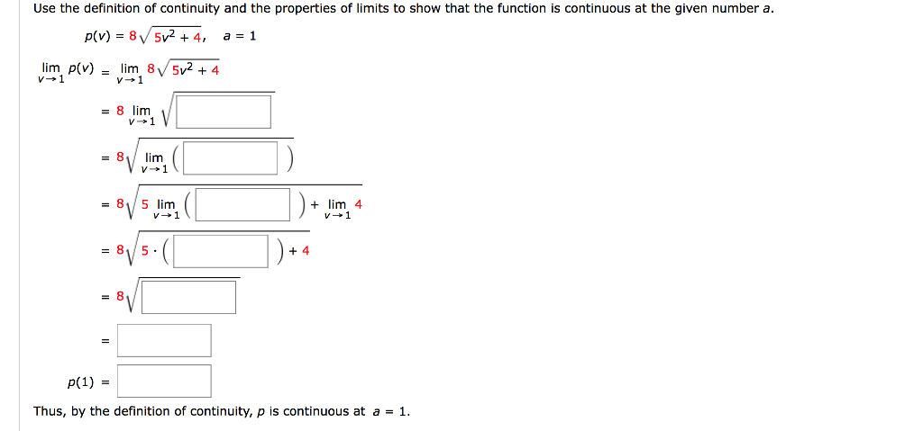 Solved Use The Definition Of Continuity And The Properties