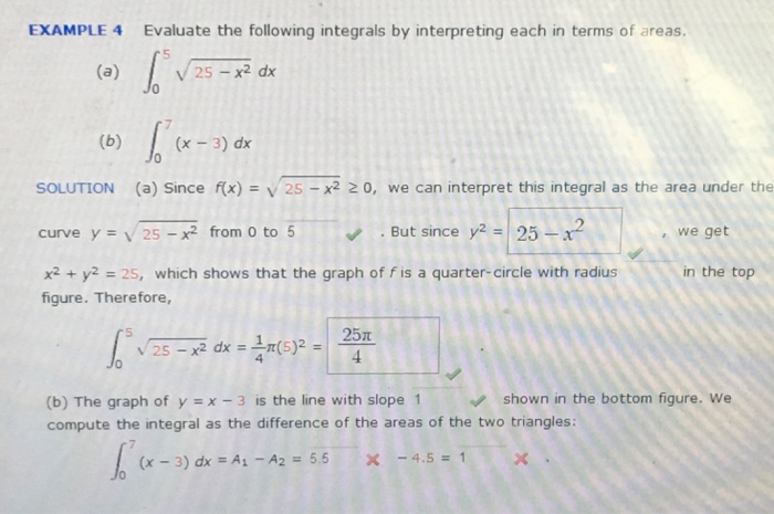 Solved Evaluate the following integrals by interpreting each | Chegg.com