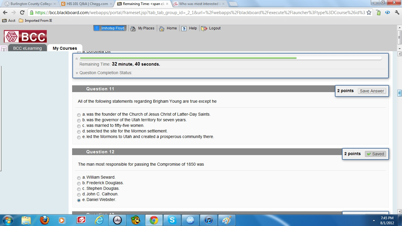 Solved Burlington County College x CHIS 101 Q&A I Chegg.com | Chegg.com