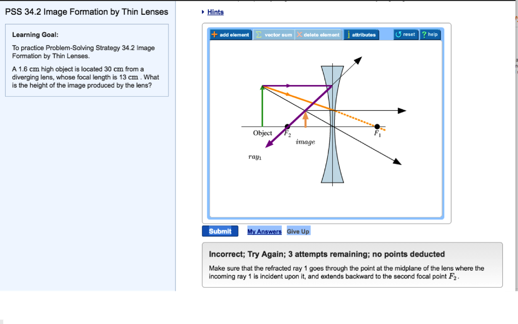 Solved PSS 34.2 Image Formation by Thin Lenses Hints | Chegg.com