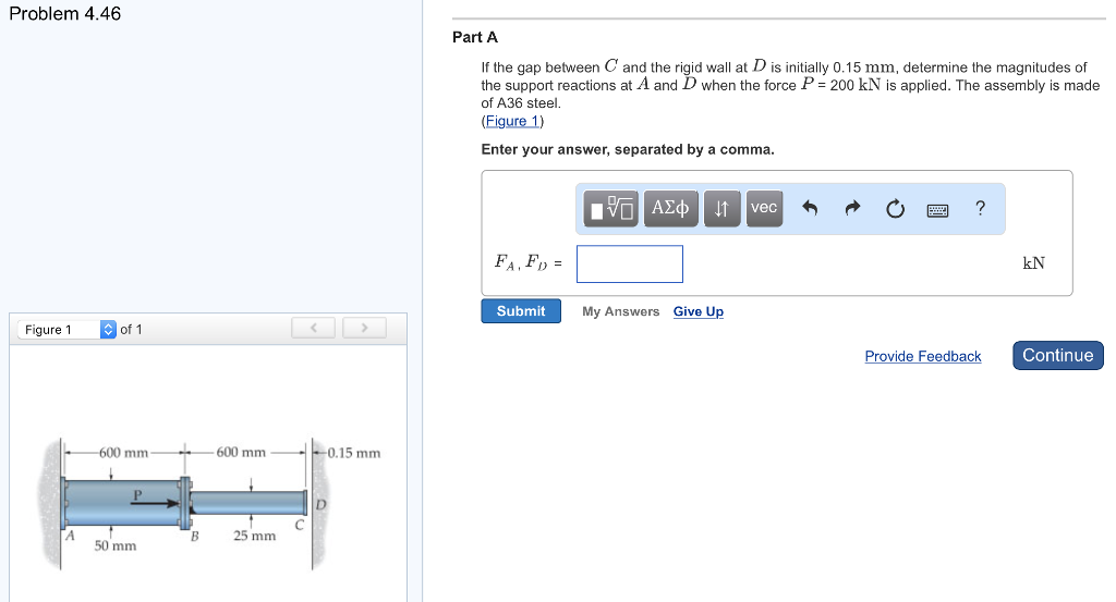 Solved Problem 4.46 Part A If the gap between C and the | Chegg.com