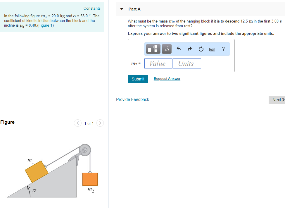 Solved Constants Part A In the following figure mi-20.0 kg | Chegg.com Solved Constants Part A In the following figure mi-20.0 kg | Chegg.com