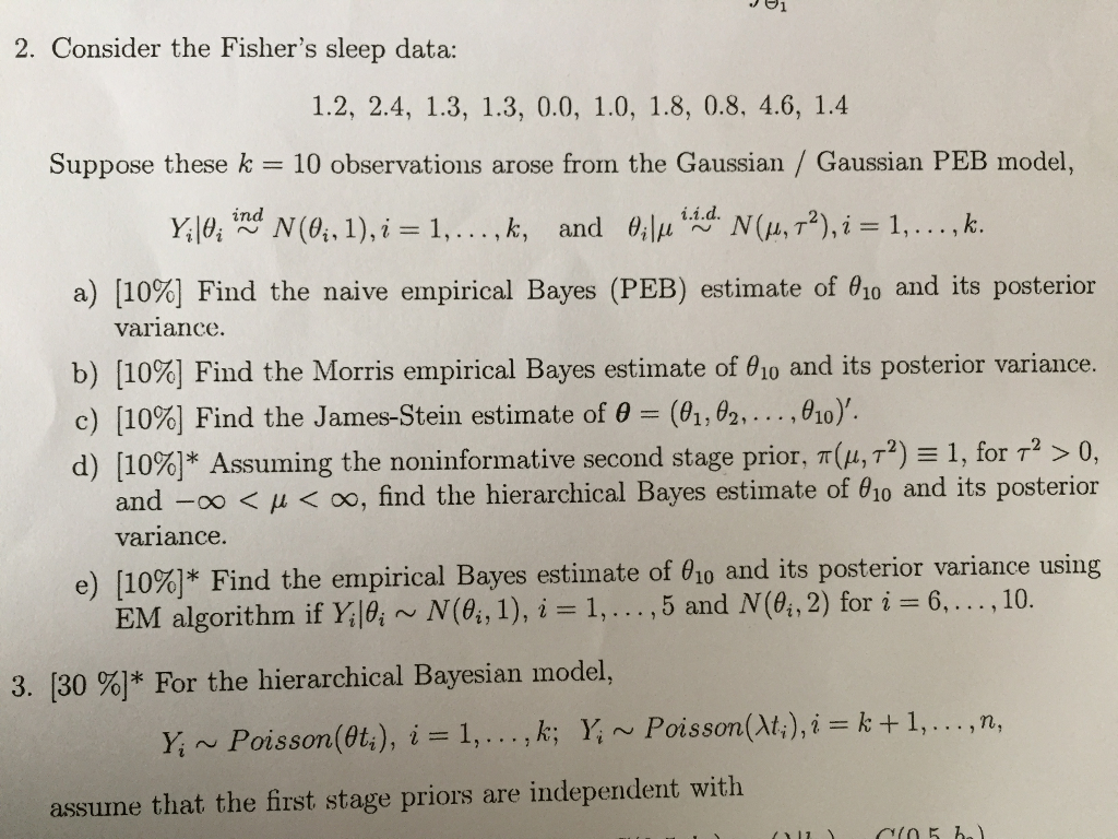 Solved Can someone help with the Bayesian statistics | Chegg.com