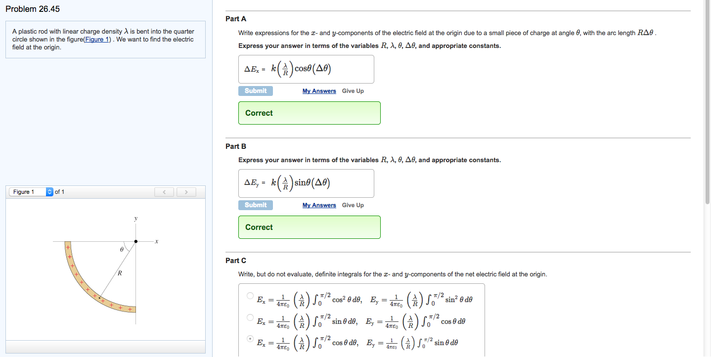 Solved A plastic rod with linear charge density lambda is | Chegg.com