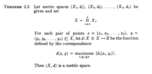 3. Let d be the distance function defined on Rn by | Chegg.com