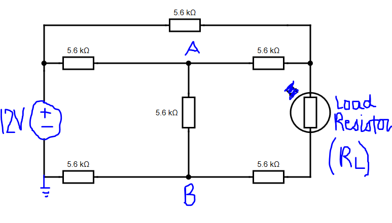 Find the Load Resistance and the Node Voltages in | Chegg.com