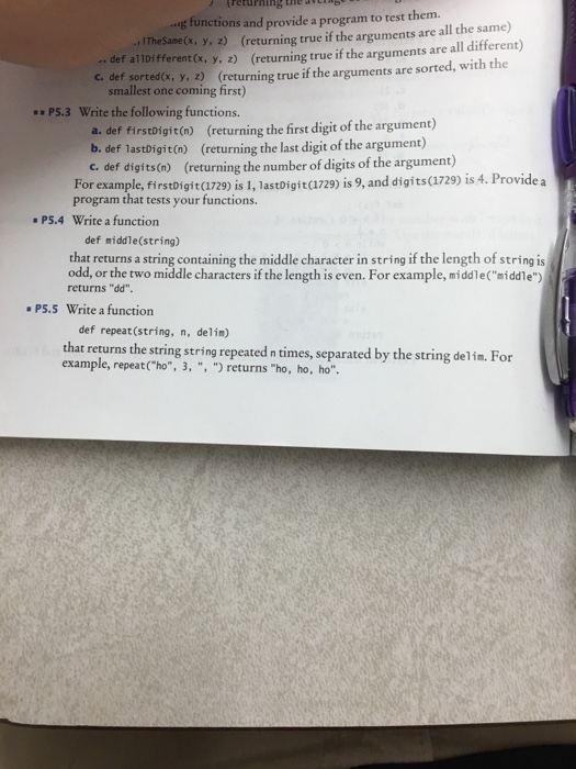 Solved Write the following functions. Def firstDigit(n) | Chegg.com