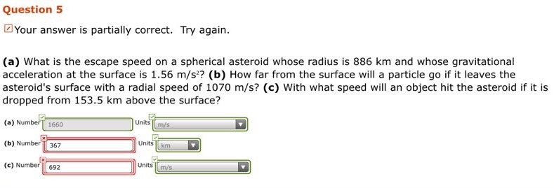 Solved What is the escape speed on a spherical asteroid | Chegg.com