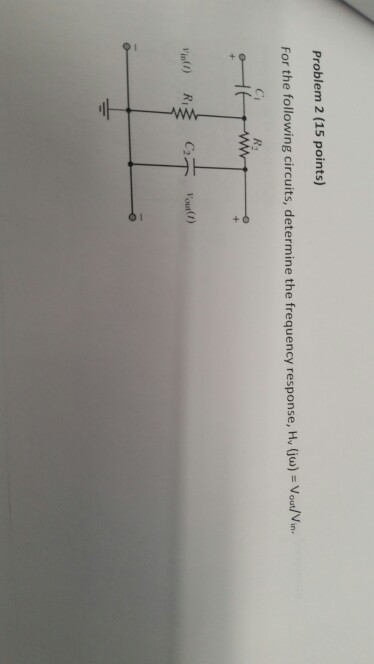Solved For the following circuits, determine the frequency | Chegg.com