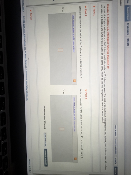 Solved FULL SCREEN PRINTER VERSION hapter 1, Section 1.2, | Chegg.com