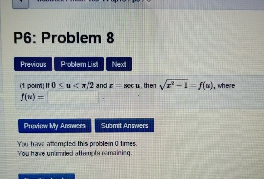 Solved P6 Problem 8 Previous Problem List Nex 1 Point If 