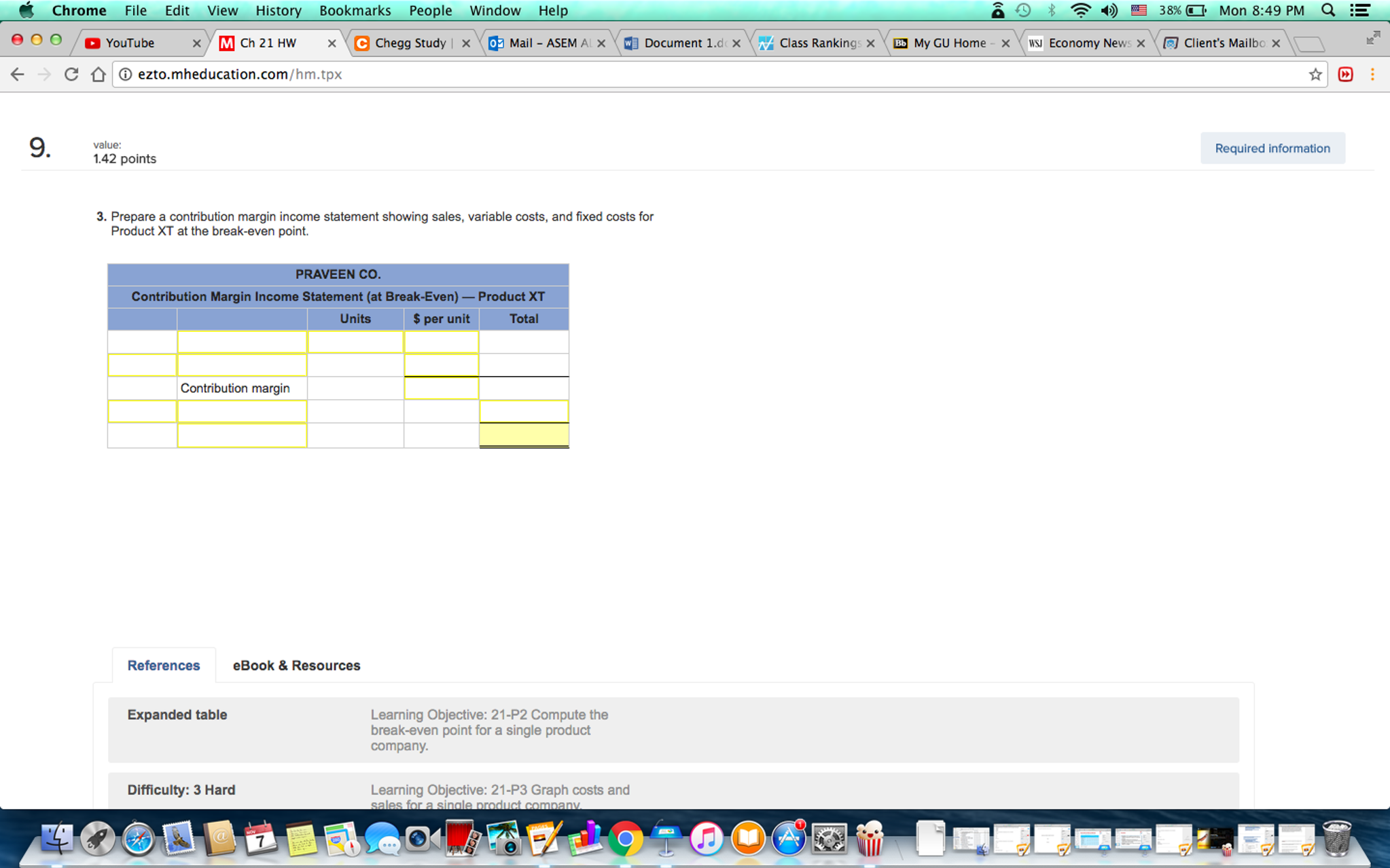 Solved Prepare a contribution margin income statement | Chegg.com