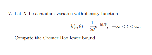 . Let X be a random variable with density function 20 | Chegg.com