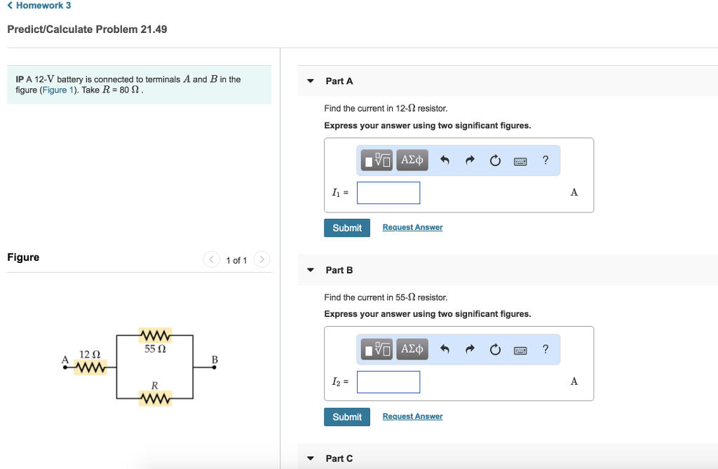 Solved Homework 3 Predict/Calculate Problem 21.49 P A 12-V | Chegg.com