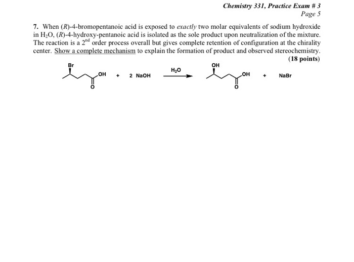 Solved When R 4 Bromopentanoic Acid Is Exposed To Exactly