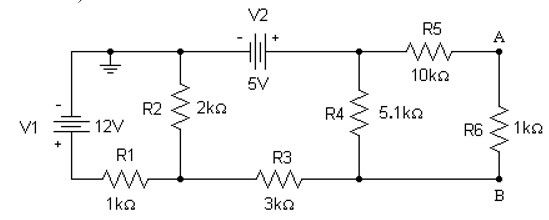 Solved Analytically solve the circuit. Calculate Vth, Rth | Chegg.com