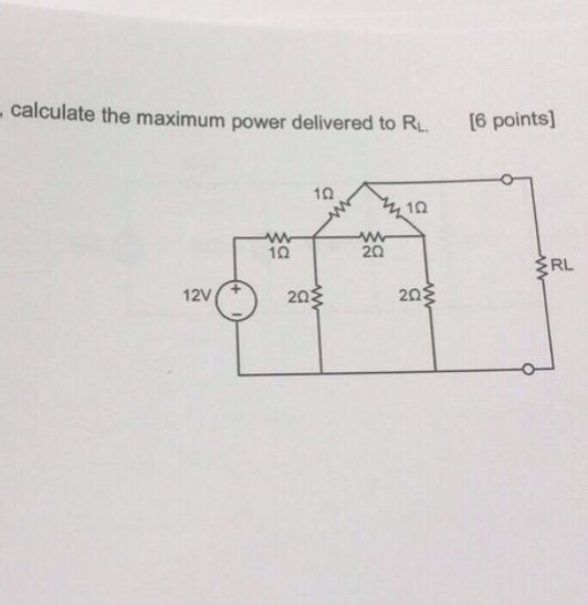 Solved Calculate the maximum power delivered to R_L. | Chegg.com