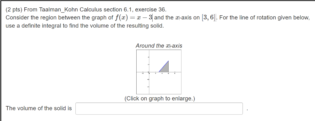 Solved Consider the region between the graph of f(x) = x - | Chegg.com