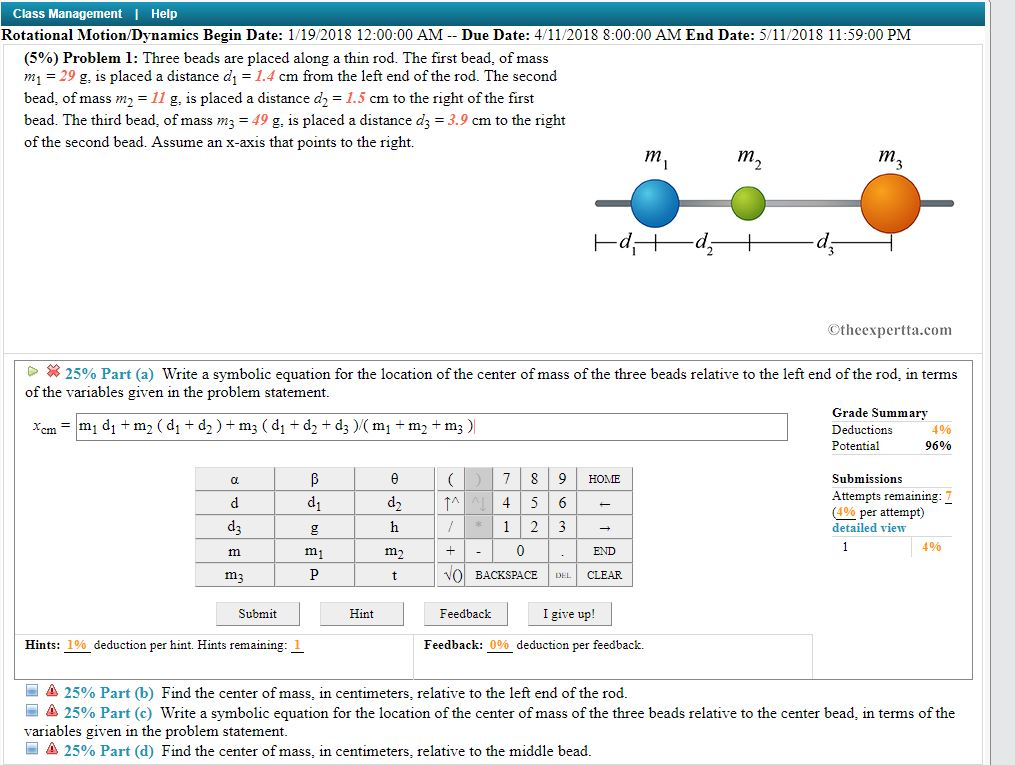 Solved Class nt I Help Rotational Motion/Dynamics Begin | Chegg.com