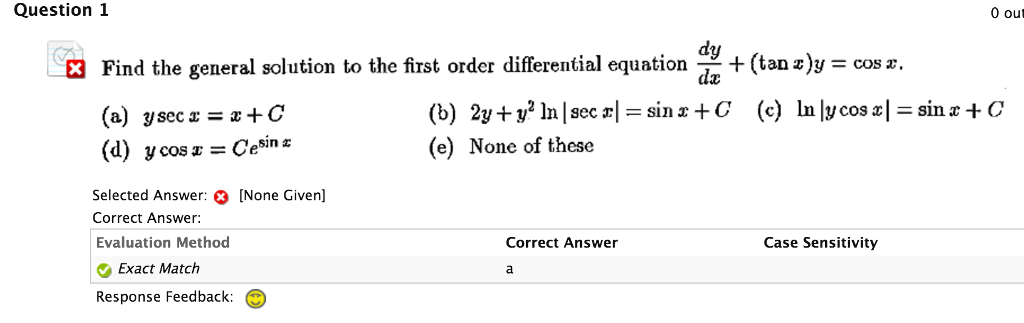 Solved Find the general solution to the first order | Chegg.com