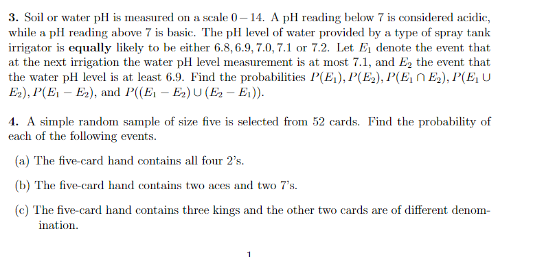 Solved Soil or water pH is measured on a scale 0-14. A pH | Chegg.com