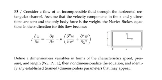 Solved P5 Consider a flow of an incompressible fluid through | Chegg.com