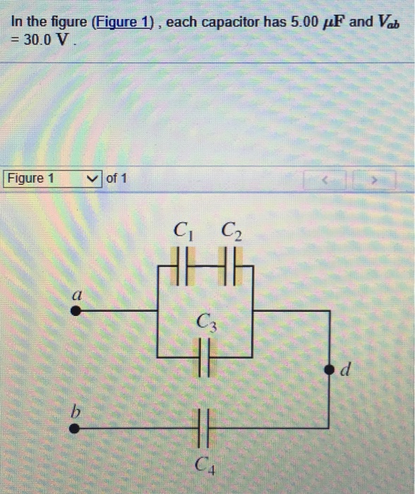 Solved In the figure (Figure 1) , each capacitor has 5.00 μF | Chegg.com