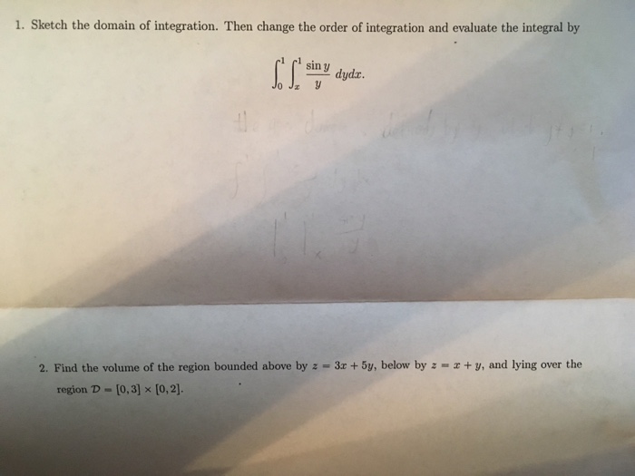 Solved Sketch the domain of integration. Then change the | Chegg.com