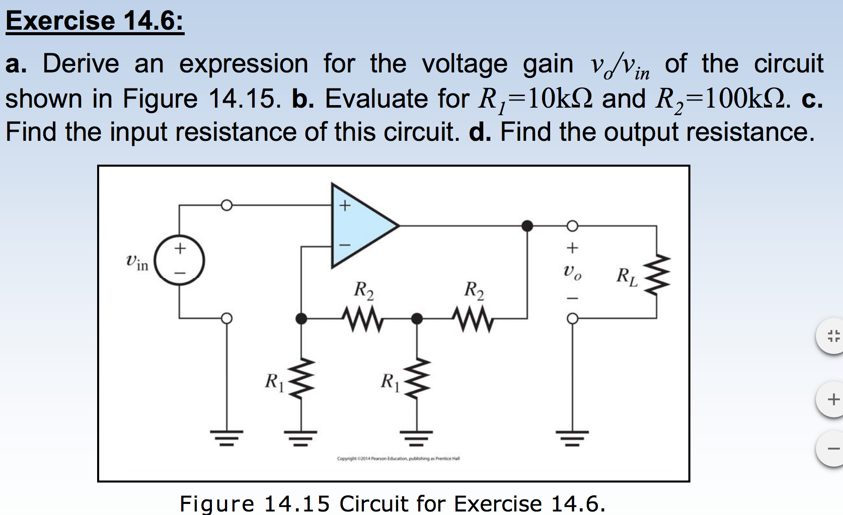 Solved Derive an expression for the voltage gain v_0/v_in of | Chegg.com