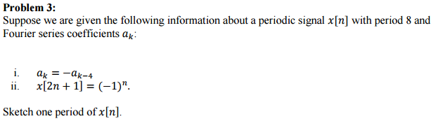 Solved Suppose we are given the following information about | Chegg.com