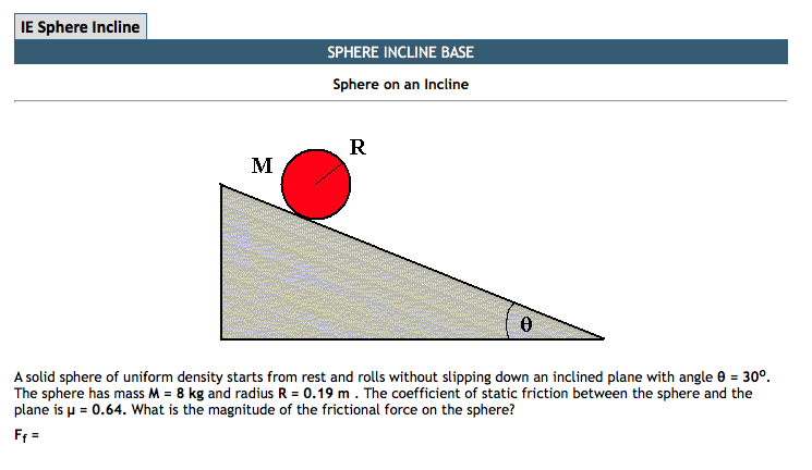 Solved A solid sphere of uniform density starts from rest | Chegg.com