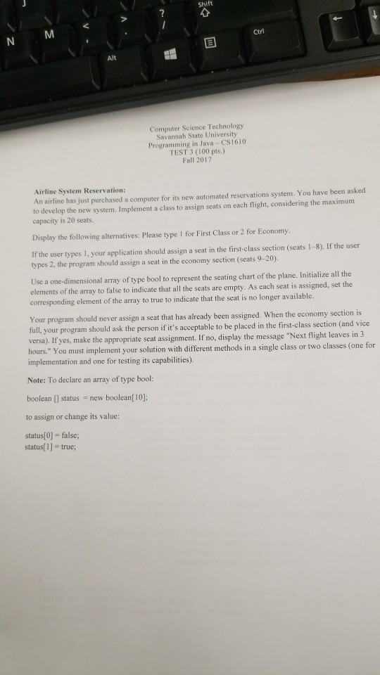 Solved Shift 2 4 Ctrl Alt Computer Science Technology | Chegg.com