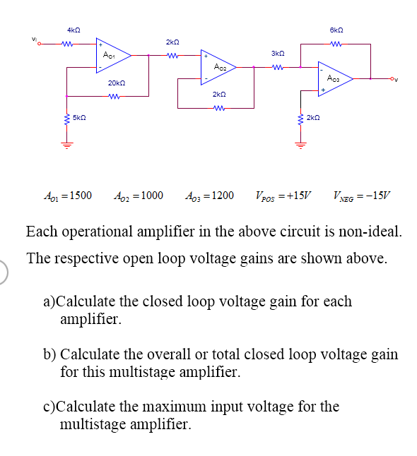 Solved Each operational amplifier in the above circuit is | Chegg.com