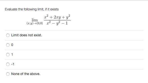 Solved Evaluate the following limit, if it exists | Chegg.com