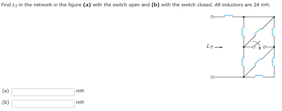 Solved Find LT in the network in the figure (a) with the | Chegg.com