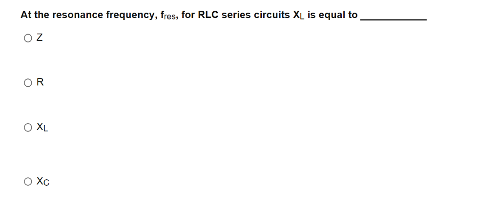 Solved What is the cut off frequency for an RL series | Chegg.com