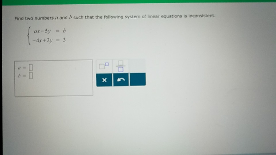 Solved Find two numbers a and b such that the following | Chegg.com