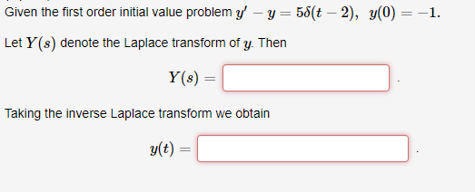Solved Given the first order initial value problem y' - y | Chegg.com