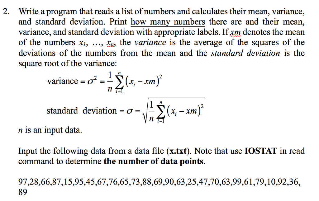 Write A Program That Reads A List Of Numbers And