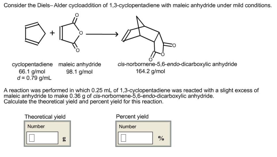 Cyclopentadiene And Maleic Anhydride