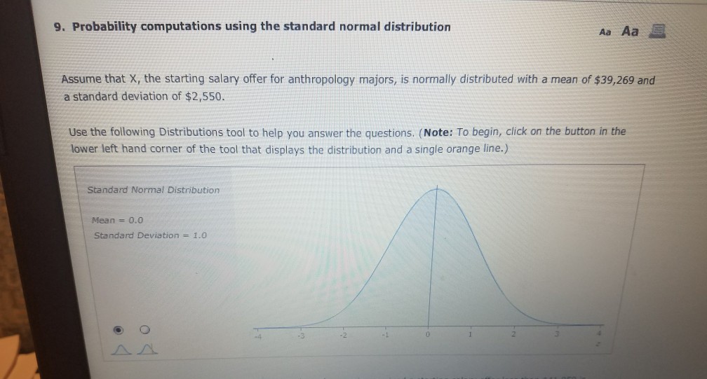 Solved 9. Probability computations using the standard normal | Chegg.com