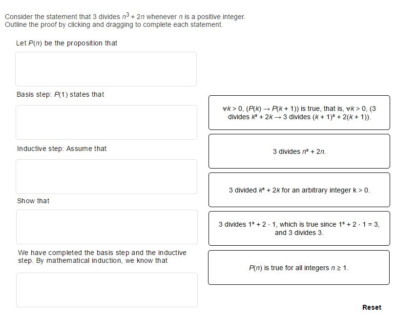 Solved Consider the statement that 3 divides n3 2n whenever | Chegg.com