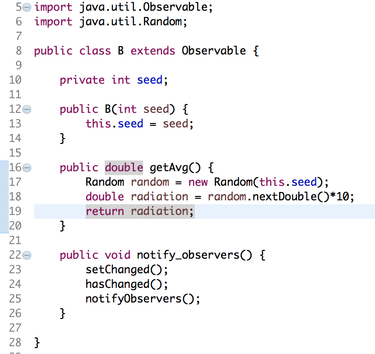Solved 5e import java.util.Observable; 6 import | Chegg.com