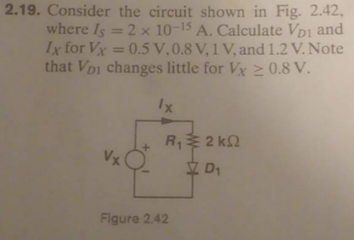 Solved Simple diode circuit analysis (voltage source, diode, | Chegg.com