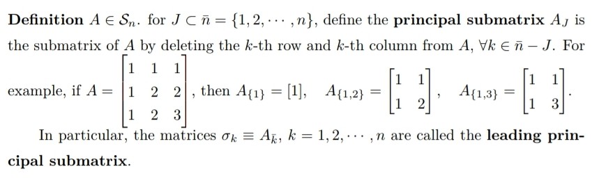 Solved Definition A E Sn. for J C ñ {1, 2, . . . ,n), define | Chegg.com