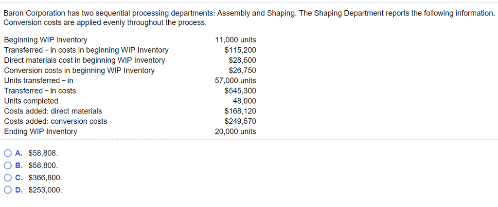 Brambles Corporation has two sequential processing | Chegg.com