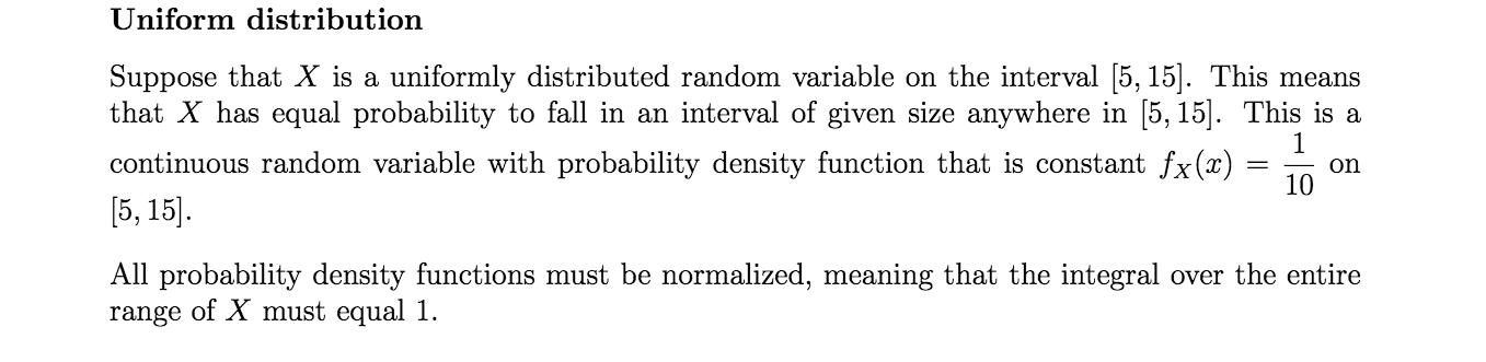 Solved Uniform Distribution Suppose That X Is A Uniformly