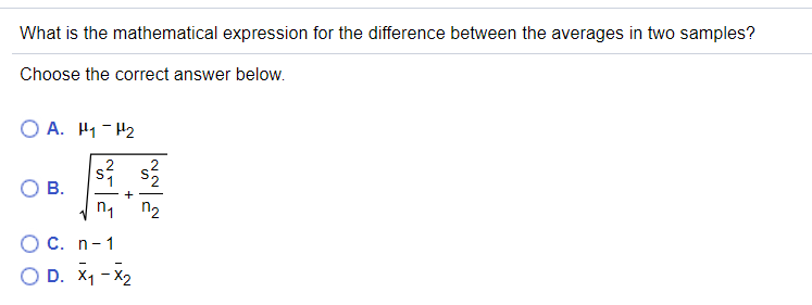 Solved Which test statistic indicates that a mean difference | Chegg.com